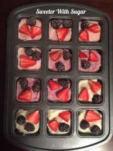 Healthy Frozen Yogurt Squares
