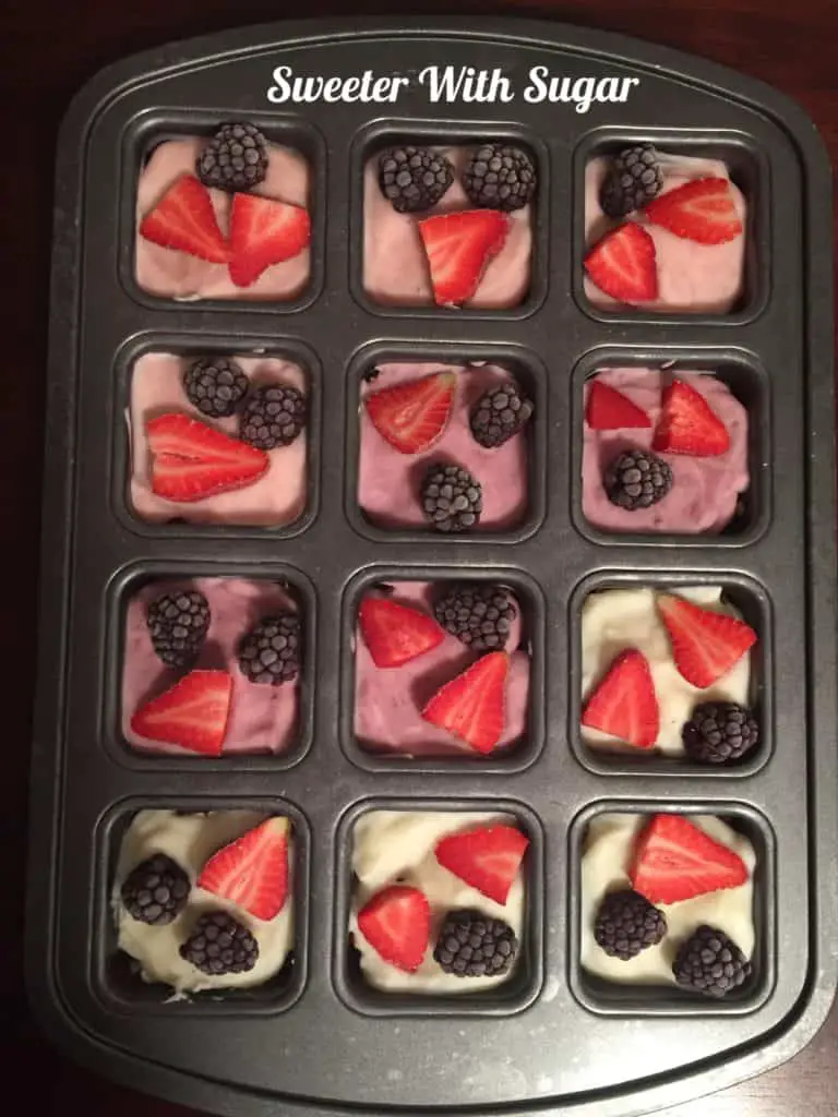 Healthy Frozen Yogurt Squares