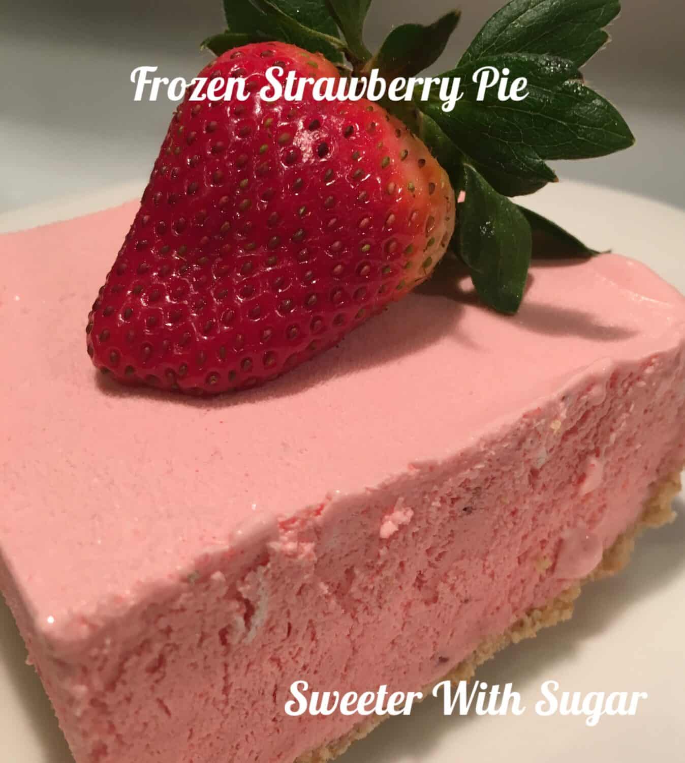 Frozen Strawberry Pie