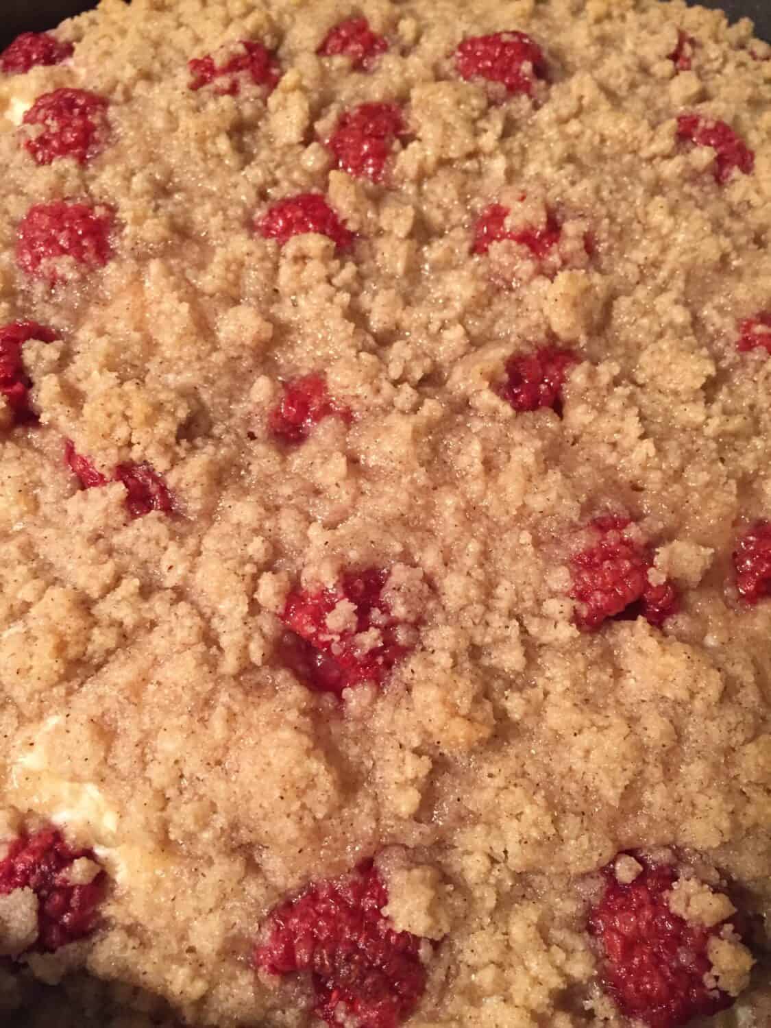 Raspberry Cream Cheese Coffee Cake