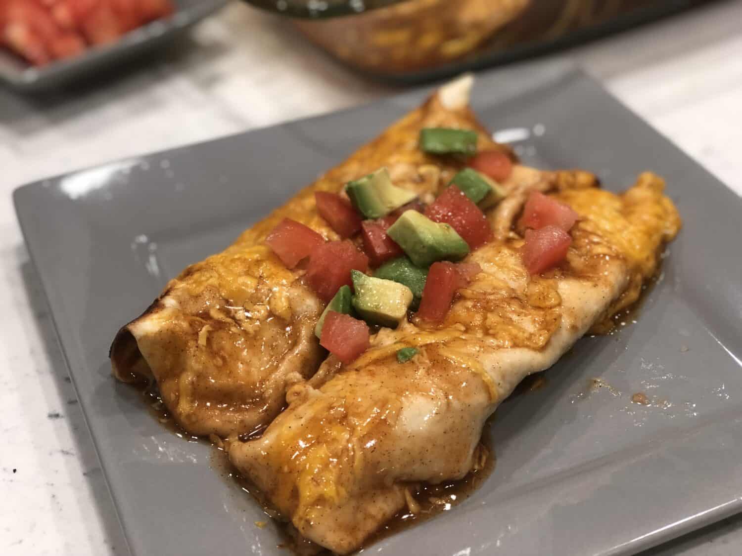 Red Sauce Cheese Enchiladas