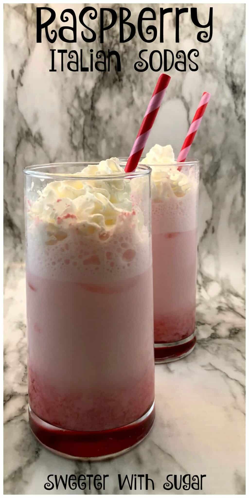 Raspberry Italian Sodas