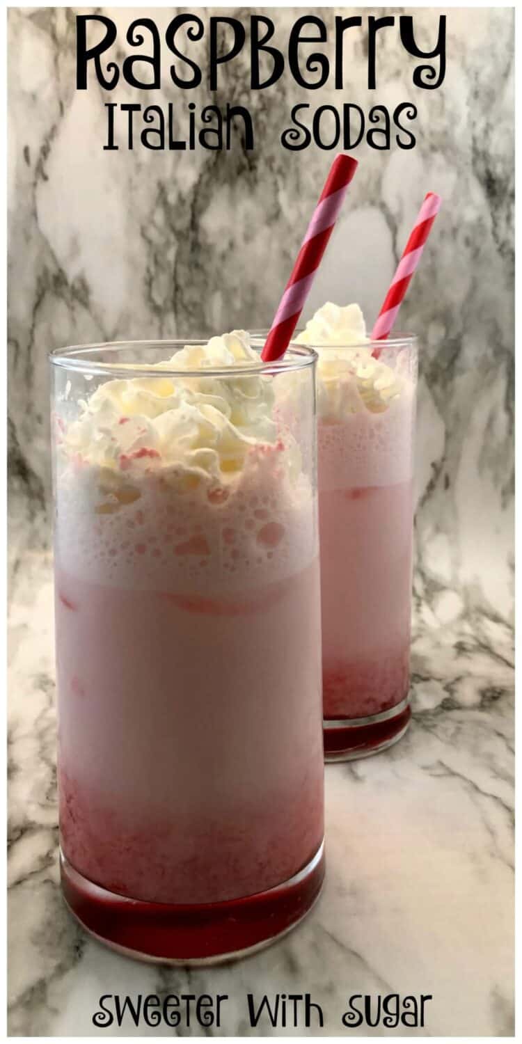 Raspberry Italian Sodas