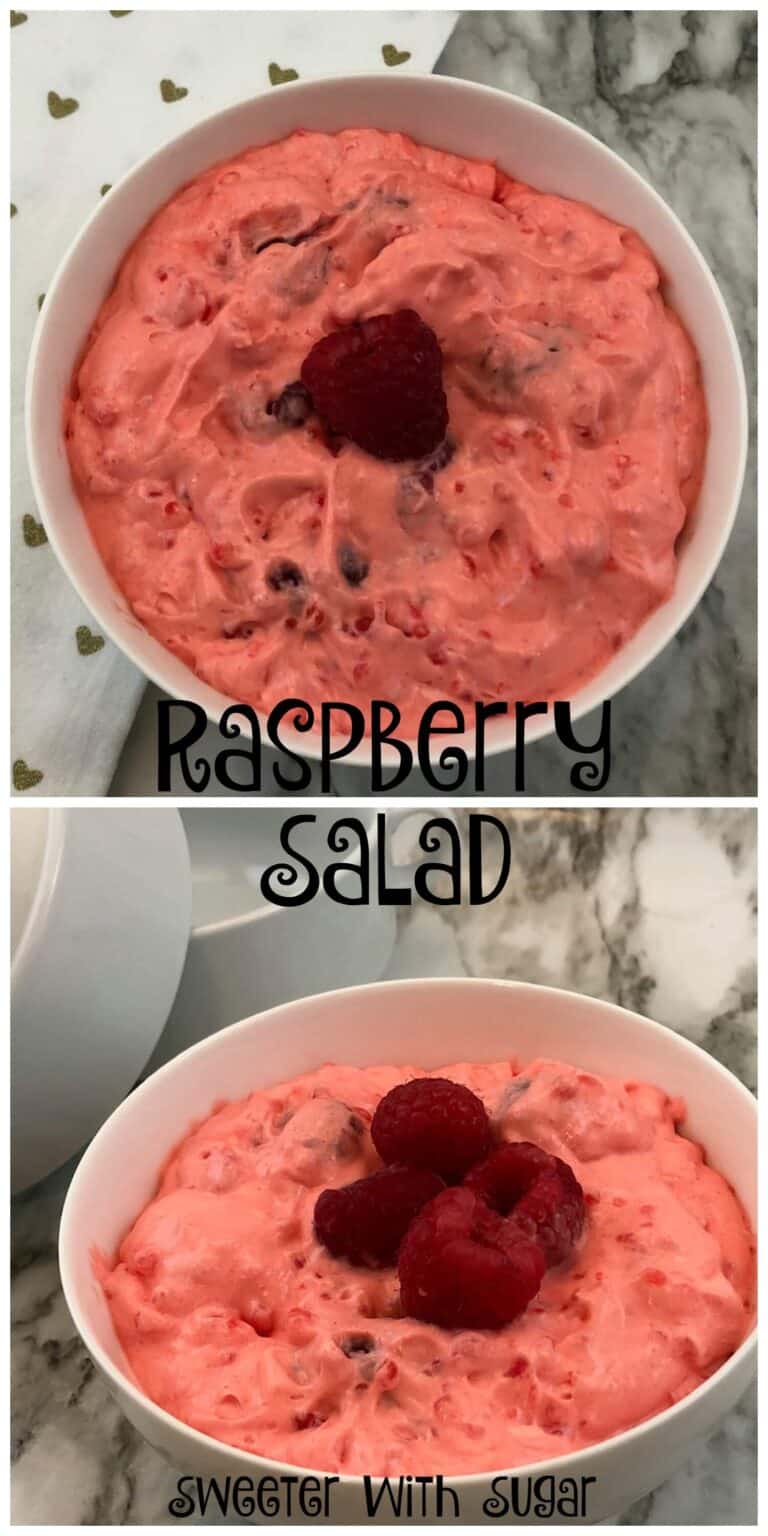 The Best Raspberry Salad