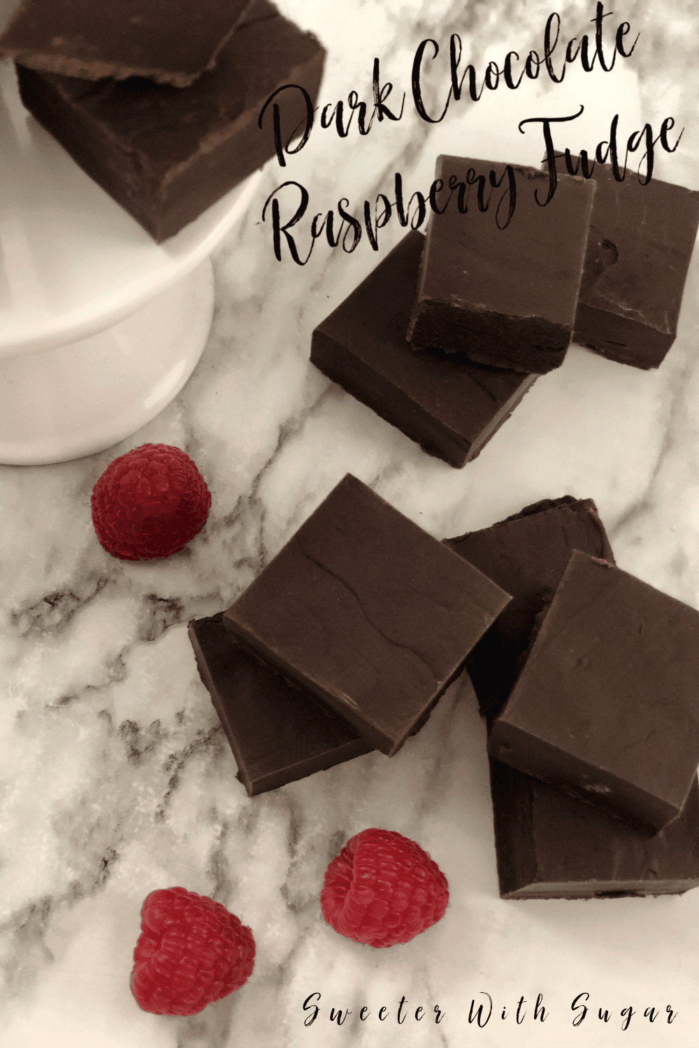 Dark Chocolate Raspberry Fudge