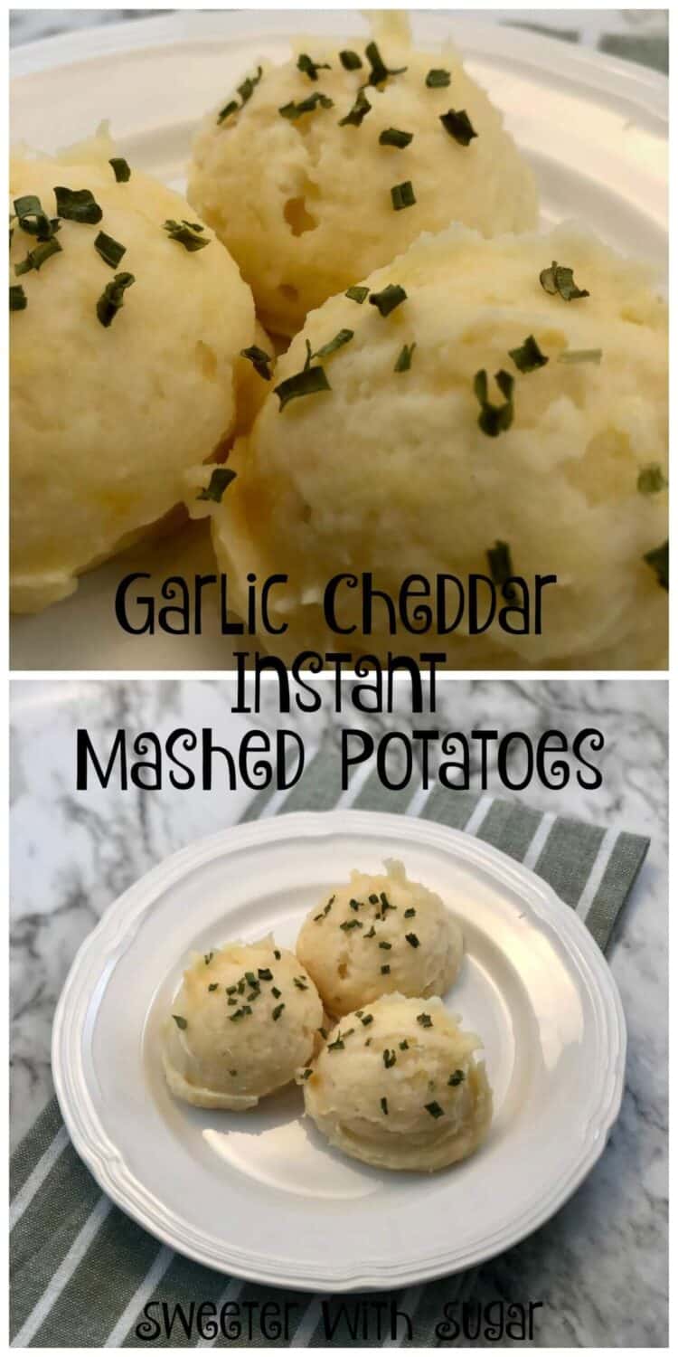 Garlic Cheddar Instant Mashed Potatoes