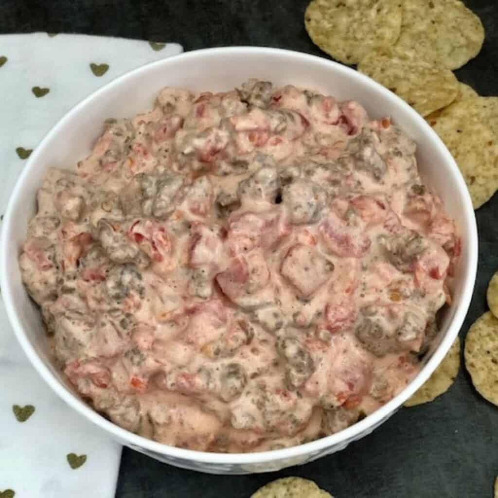 The BEST Sausage Dip
