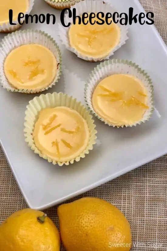 Mini Lemon Cheesecakes