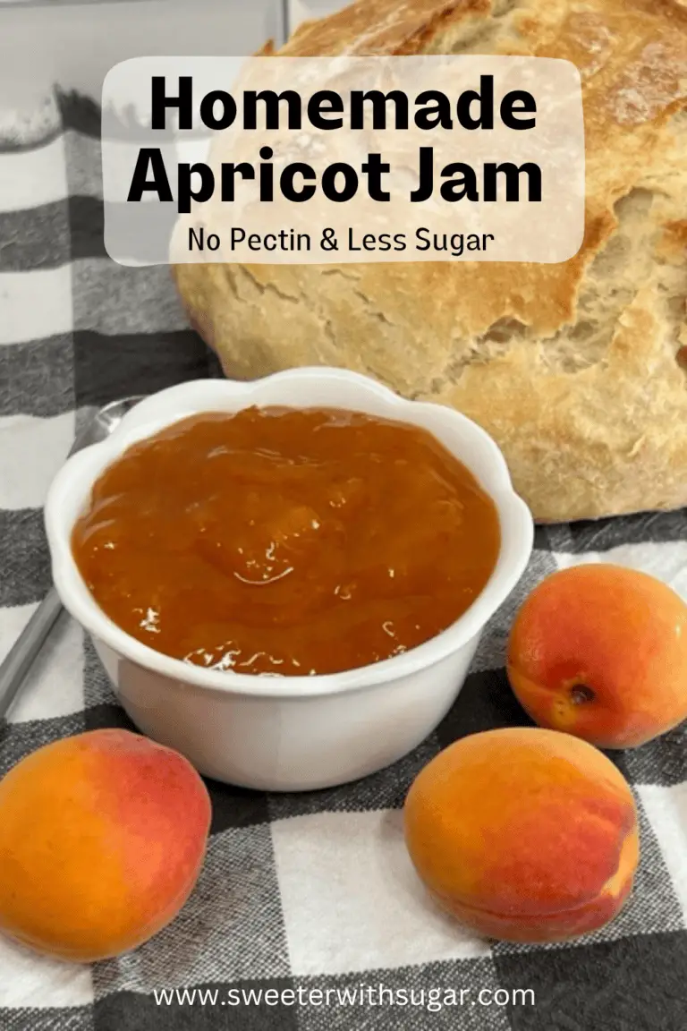 Homemade Apricot Jam-No Pectin & Less Sugar