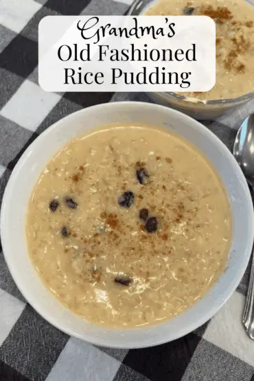 Grandma's Brown Rice Pudding